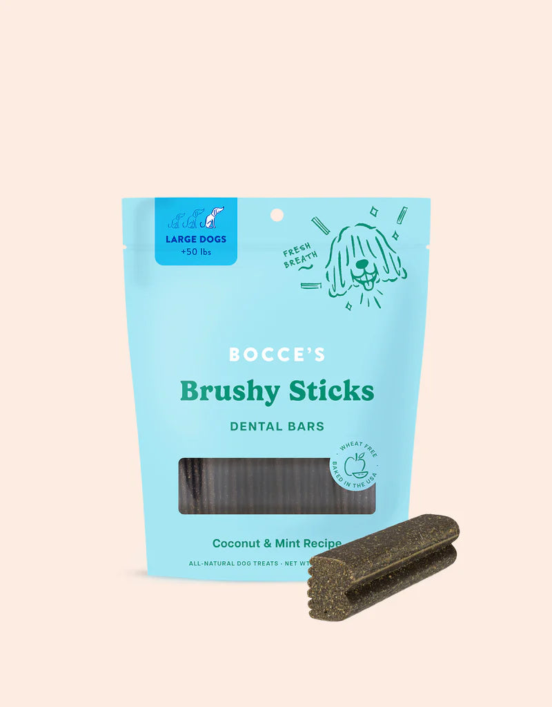 Bocce Brushy Dental Sticks Large Dogs 16oz – Toiffer Pet Outfitter